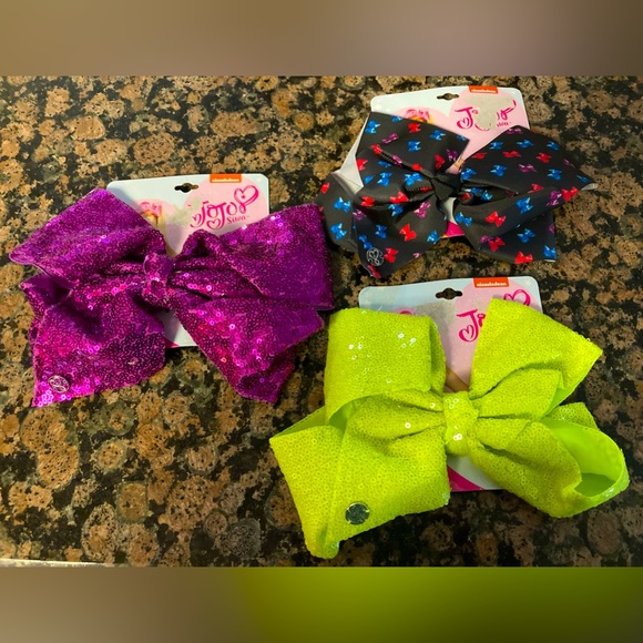 JoJo Siwa | Accessories | Set Of 3 Jojo Siwa Hair Bows | Poshmark